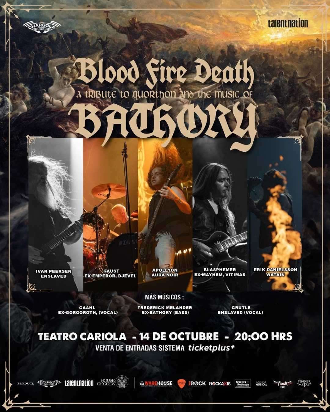 Conoce los detalles BLOOD FIRE DEATH en Chile, el homenaje definitivo a ...
