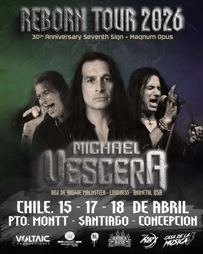 MICHAEL VESCERA anuncia gira como solista por Chile - PowerOfMetal.cl